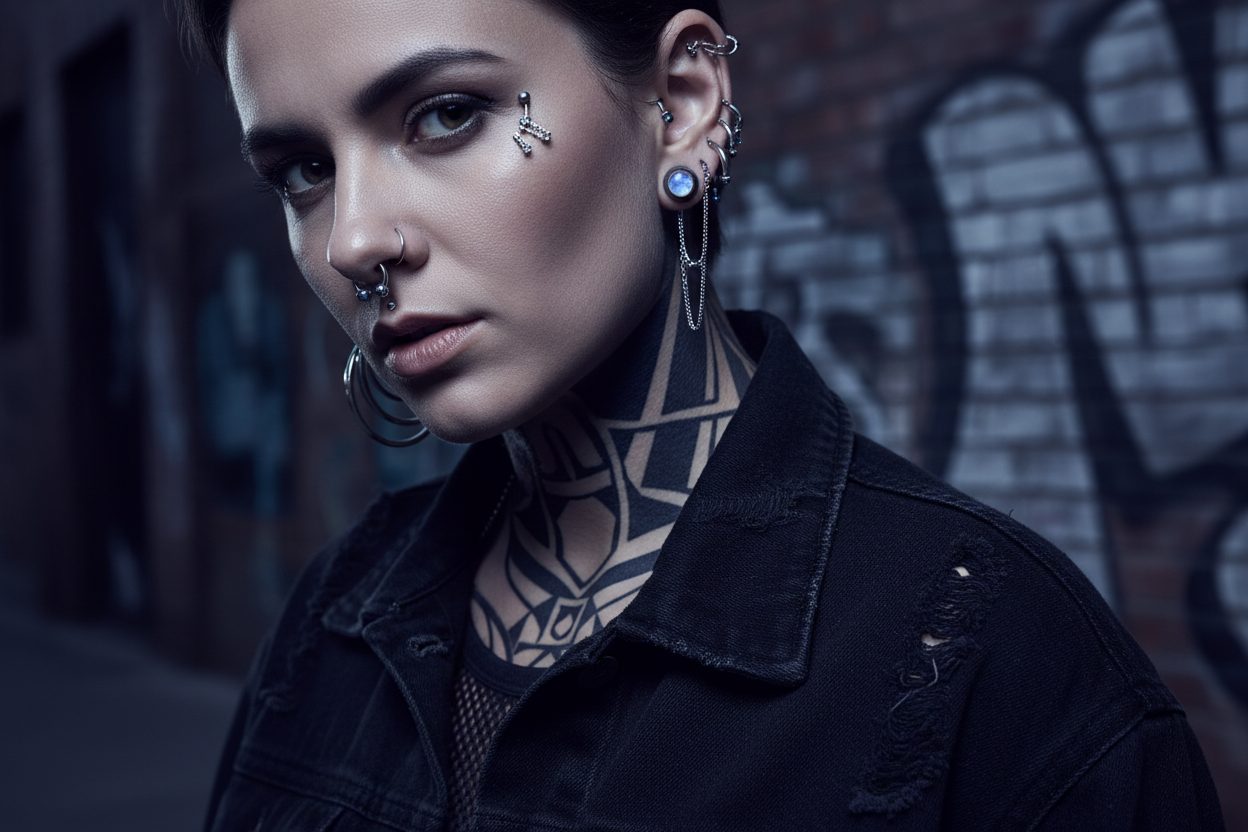 Ear Lobe Piercing Gauge Sizes & Post Length Chart | Obsidian Needles